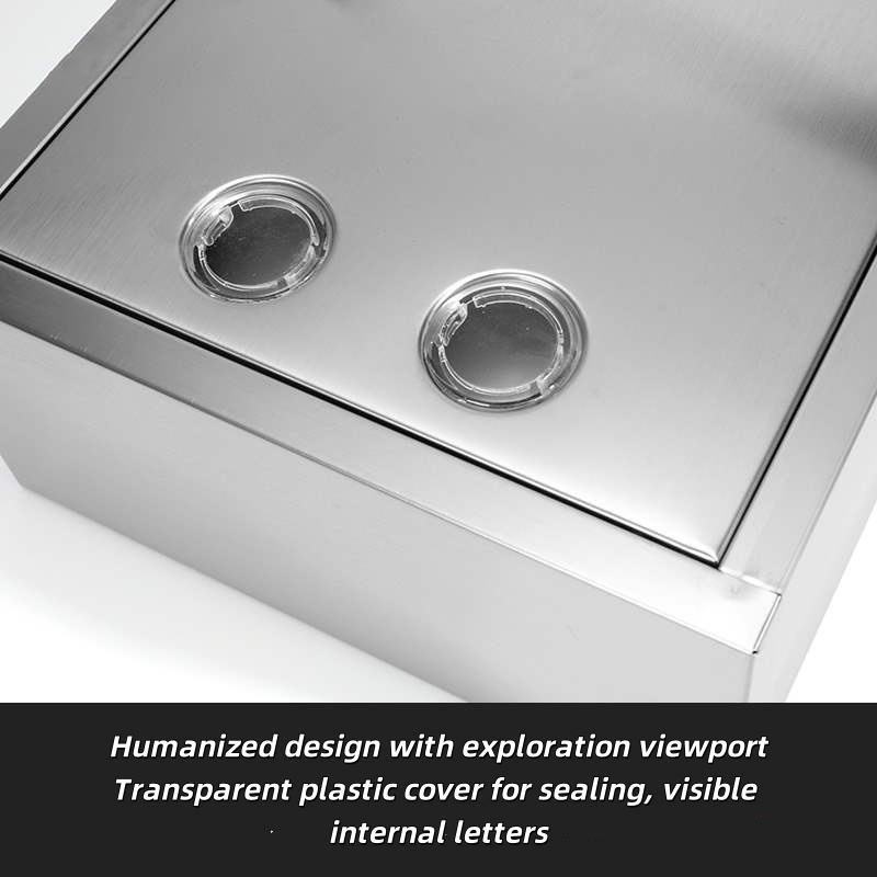 Stainless Steel Letter Box Keyable 304 Wall Mounted Solid Letter Box ...