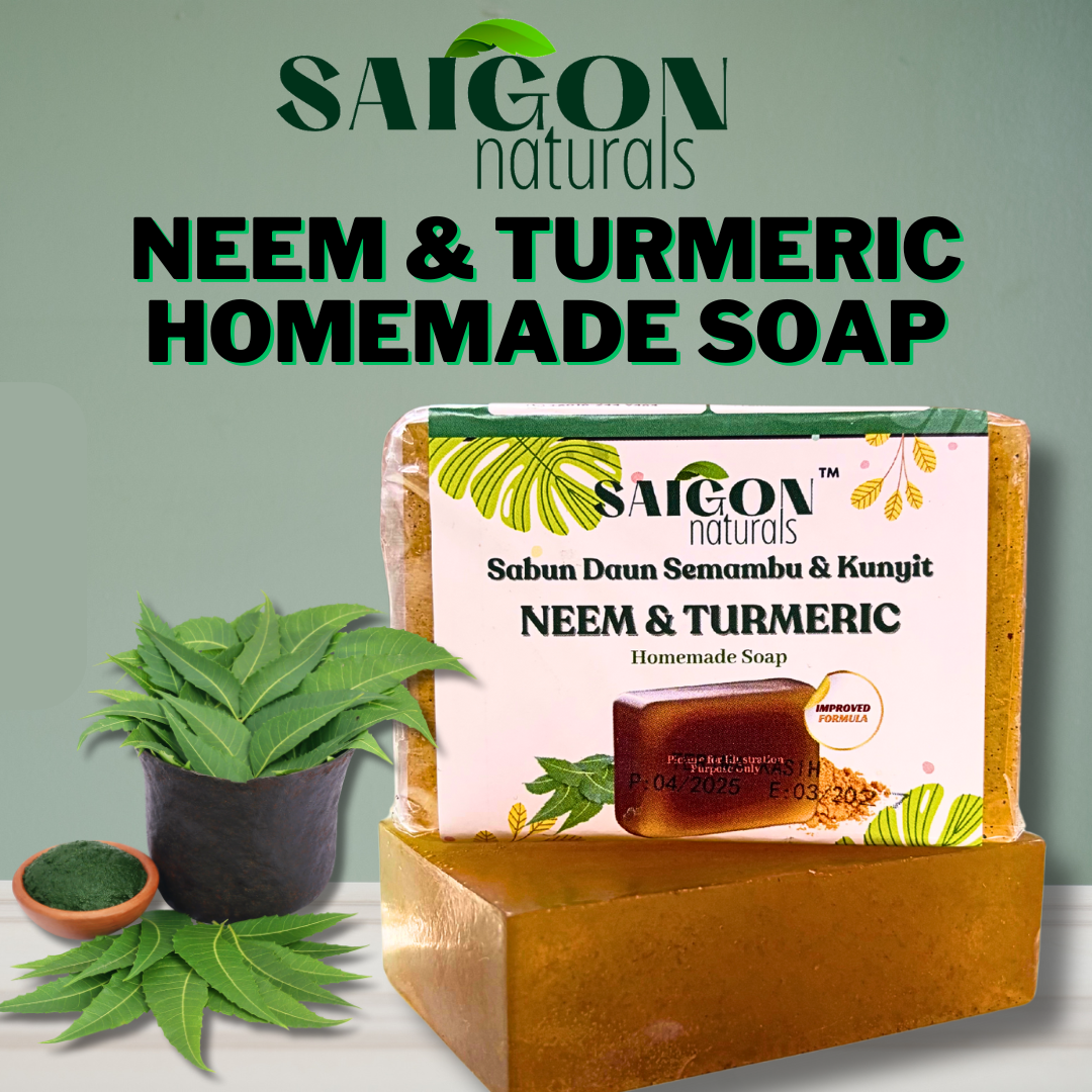 Saigon Naturals Neem Soap Neem and Turmeric Sabun Daun Semambu dan ...