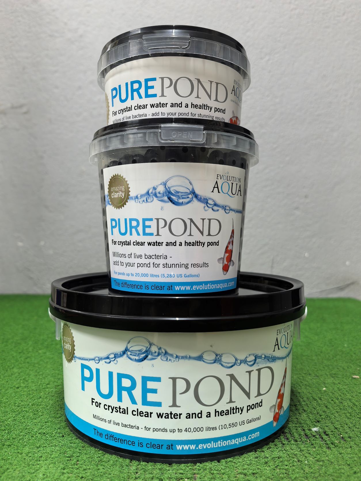 EVOLUTION AQUA PURE POND PurePond 500ml, 1L, 2L. Live Beneficial ...