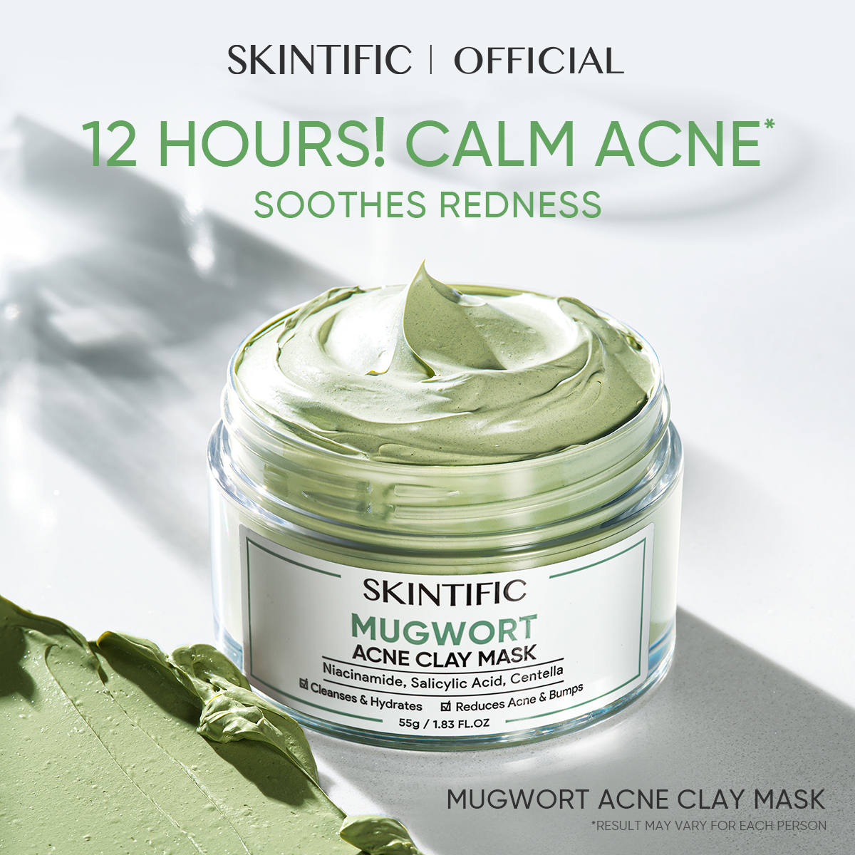 SKINTIFIC Clay Mask Mugwort Anti Pore Acne, Alaska Volcano Deep Pores ...