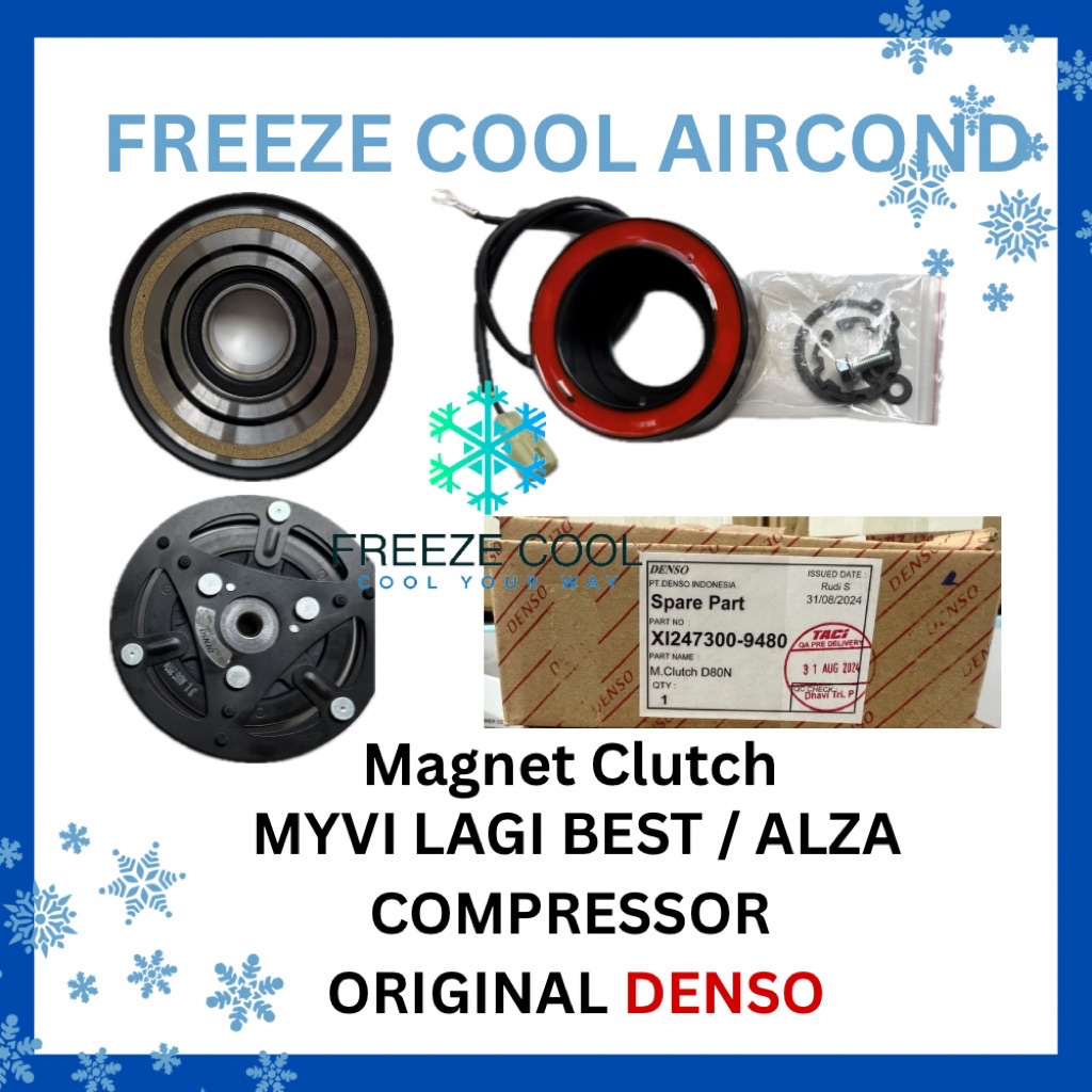 (Original) Myvi Lagi Best / Alza Compressor Original Coolgear Denso ...