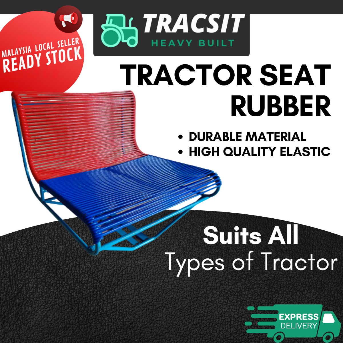 Kerusi Kubota Getah / Tractor Seat Rubber - Random Color | Shopee Malaysia