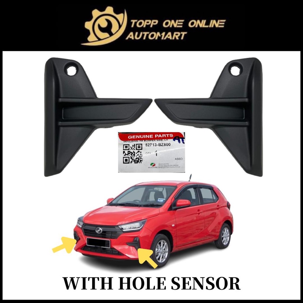 ORIGINAL PERODUA AXIA 2023-2025Y FRONT BUMPER FOG LAMP COVER FRAME ...