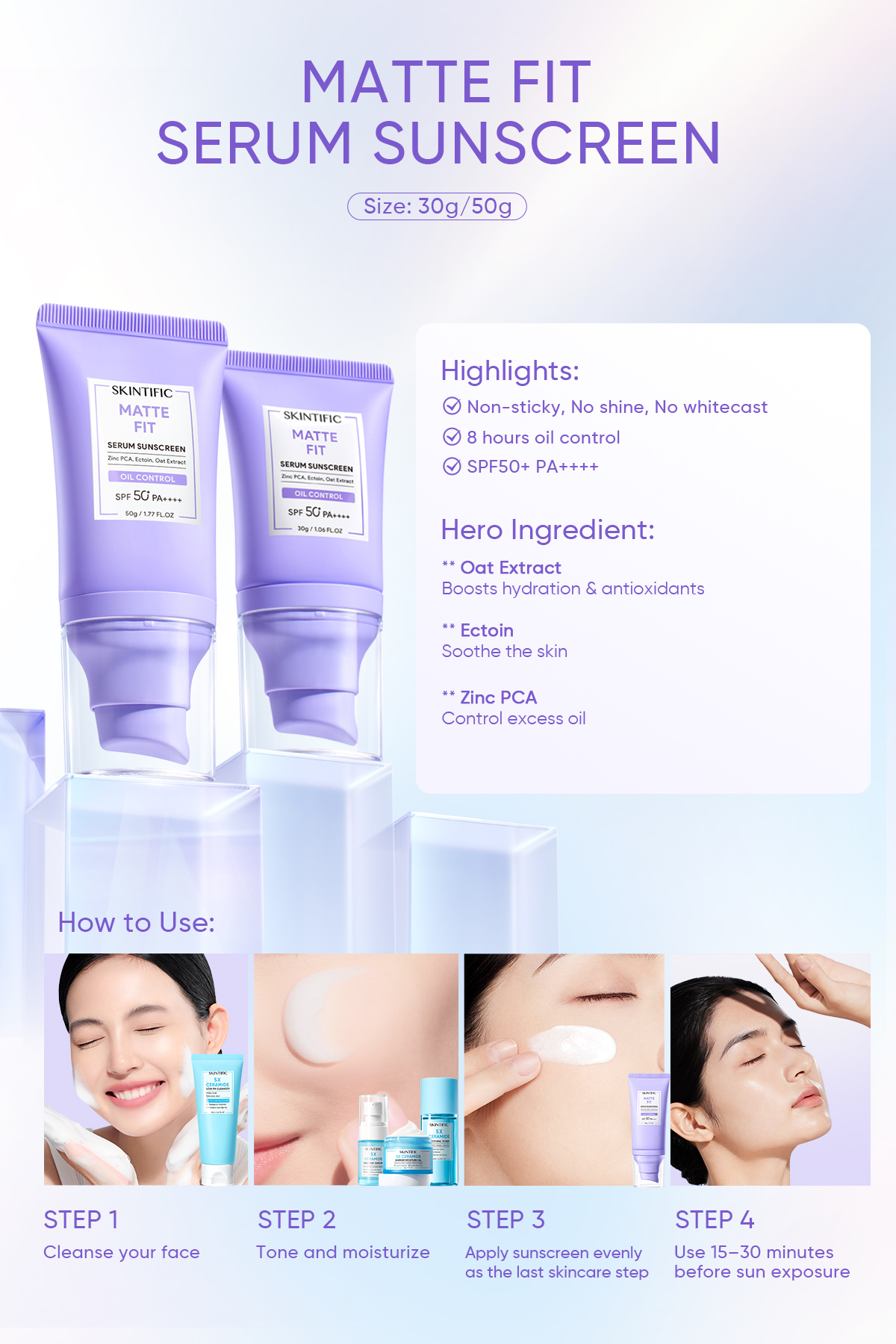 SKINTIFIC SPF50 Sunscreen series – Advanced UV Protection for Outdoor ...