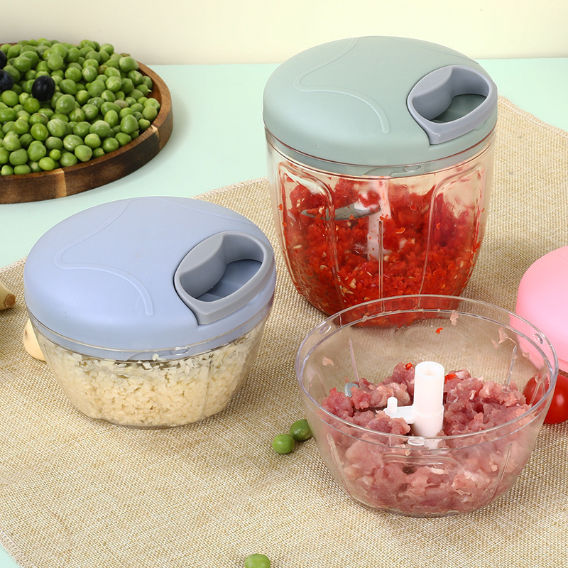 Speedy Hand Pull Food Chopper – Manual Mini Grinder & Blender Cutter ...