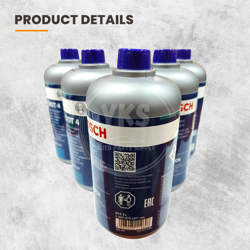 🔥100% ORIGINAL BOSCH🔥BOSCH (DOT 4) BRAKE FLUID (1 LITERS / 1000ML ...