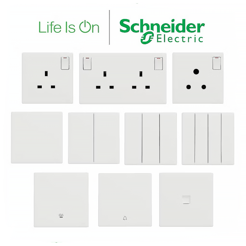 SCHNEIDER VIVACE E SERIES 2 GANG 2 WAY SWITCH | Shopee Malaysia