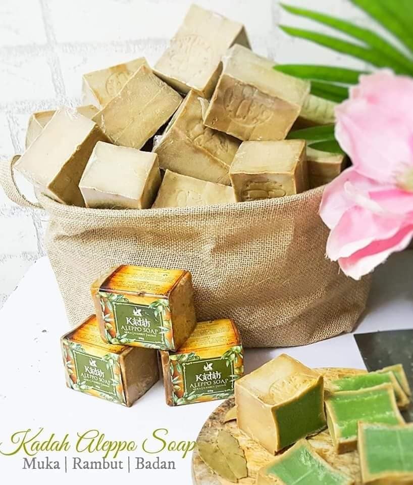 [100% ORIGINAL] KADAH YASALMA ALEPPO SOAP Sabun Minyak Zaitun Olive ...