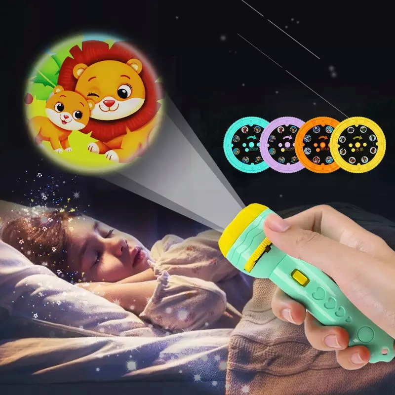 Kids Flashlight Projector Torch Light | Baby Toy Night Lamp with ...