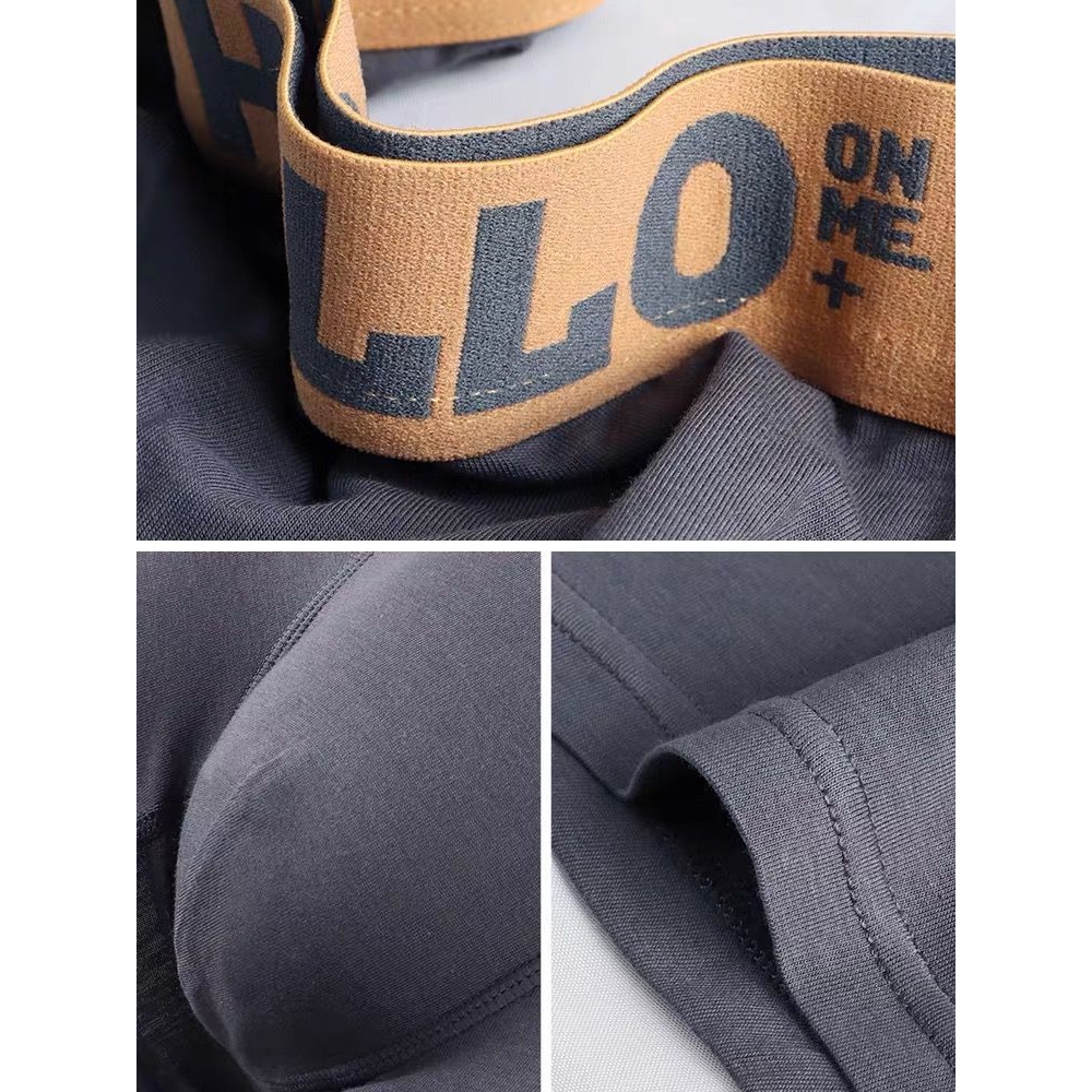 HELLO Men’s Fashion Boxer Briefs – High Elasticity, Breathable, Soft ...