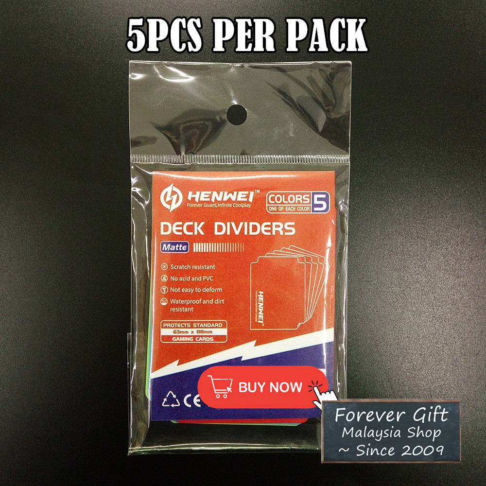 HENWEI 5PCS Deck Divider For Deck Box Kotak Kad | Card Separator ...