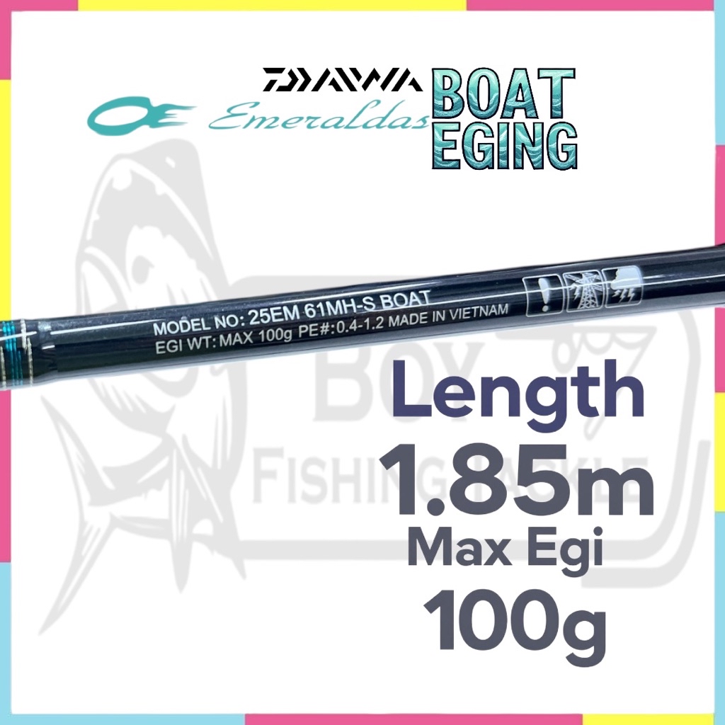 2025 DAIWA EMERALDAS BOAT EGING ROD CANDAT SOTONG FISHING ROD | Shopee ...