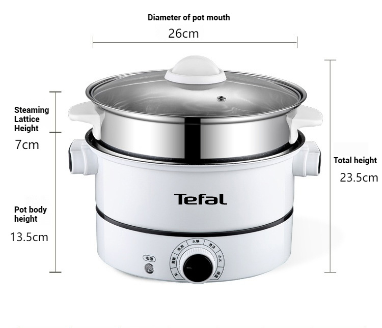 Tefal high quality 4L electric hot pot multi-function cooking pot ...