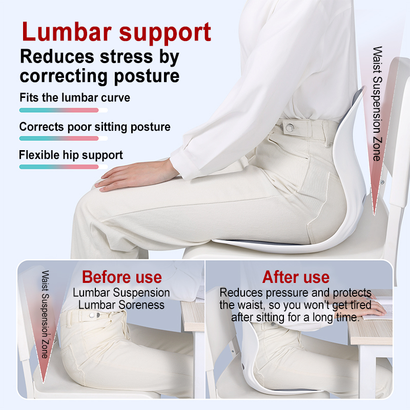 Waist support cushion Sitting Posture Correction Prevent Hunchback ...