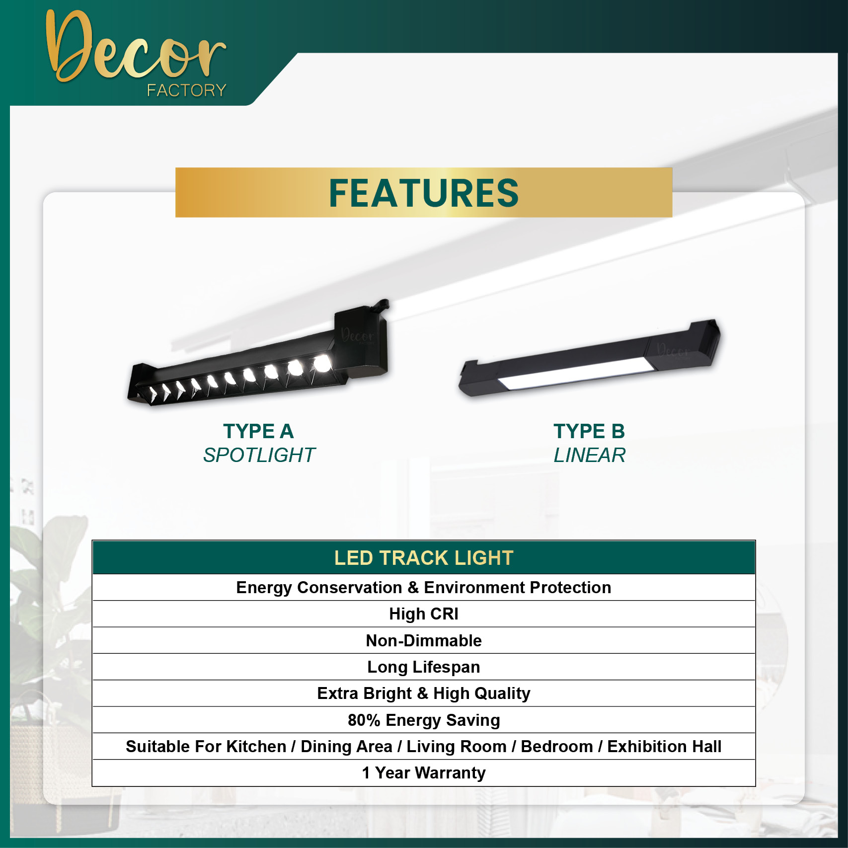 Linear LED Track Light 10W 20W 30W LED Spotlight Linear Light ...