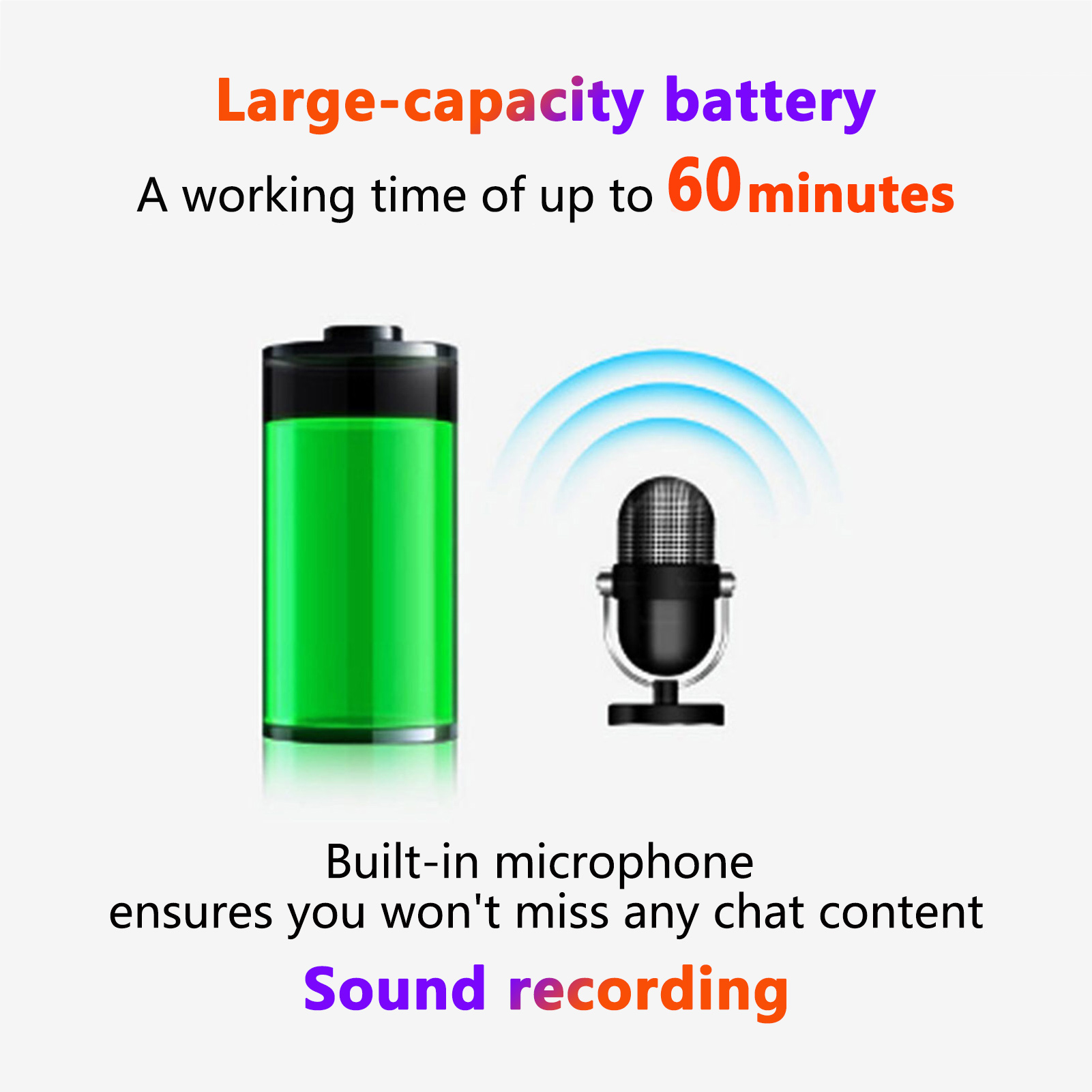 HD1080P hidden camera with voice built-in battery mini camera usb ...