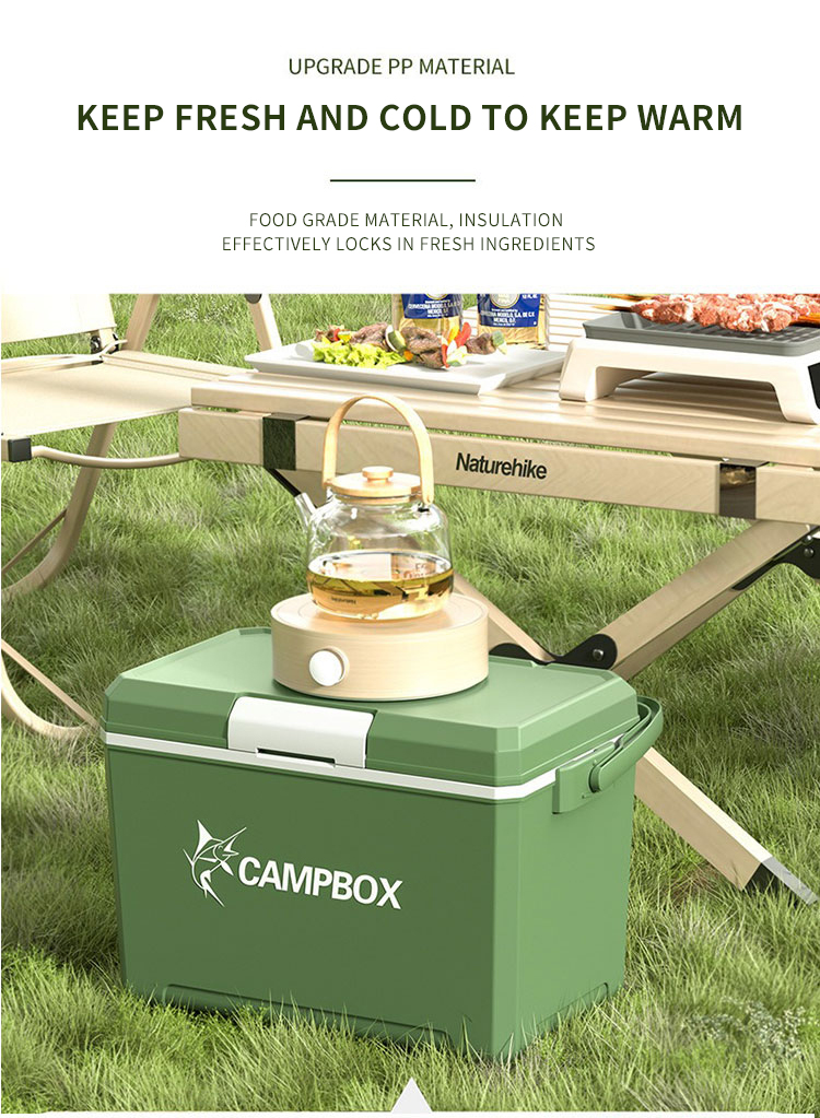 7L Cooler Box Kotak Penyejuk FREE Freezer Ice Pek Ais Food Makanan ...