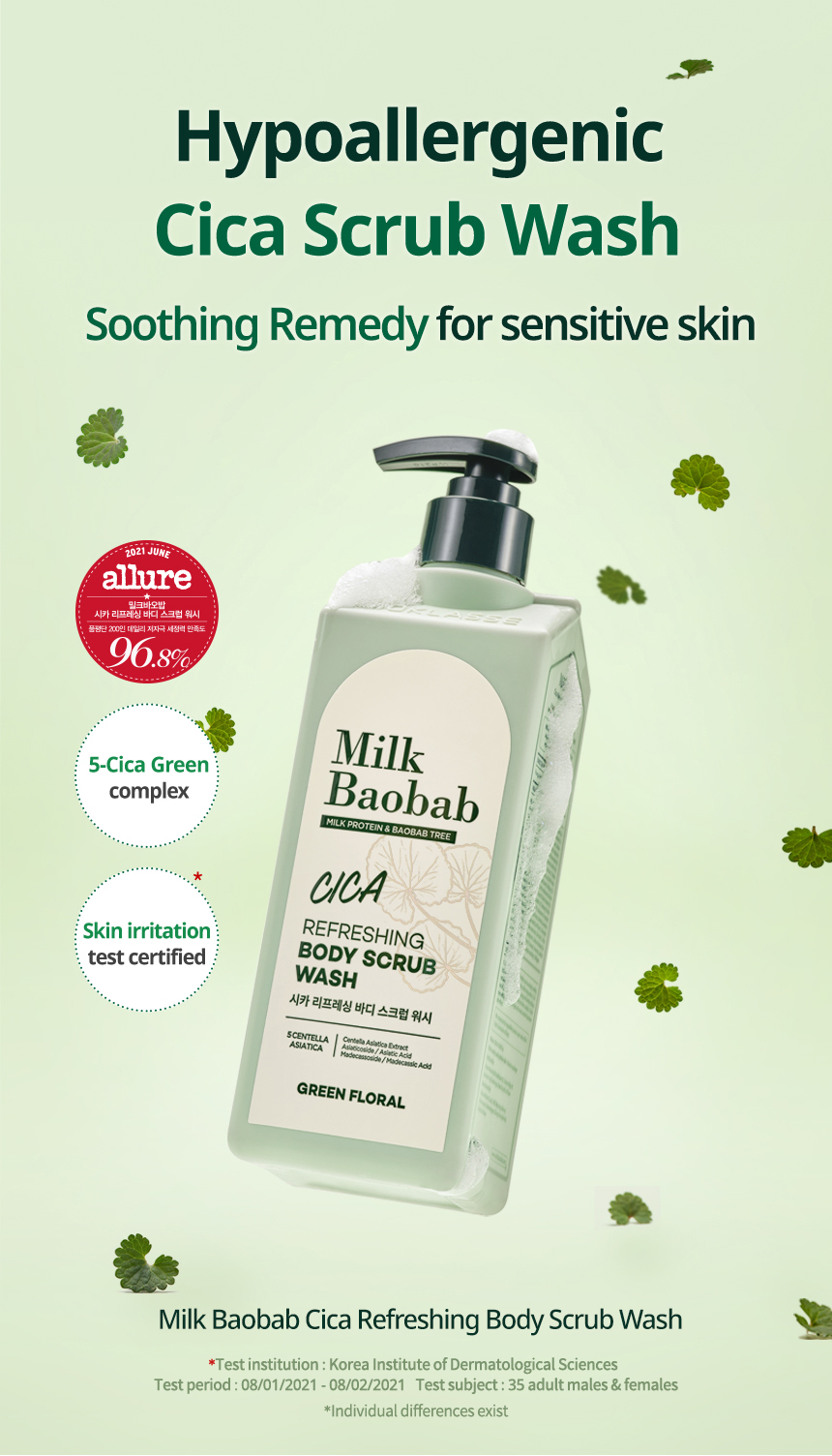 [MILK BAOBAB OFFICIAL] Cica Refreshing Body Scrub Wash 500ml | Shopee ...