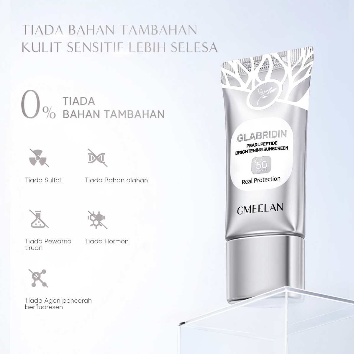 【7.18 New launch】GMEELAN GLABRIDIN Pearl Peptide Brightening Sunscreen SPF50+ PA++++ Matte ...