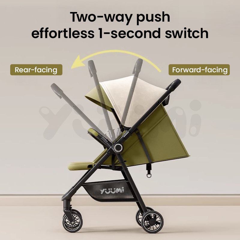 Yuumi Foldable Compact Baby Stroller Cabin Size Lightweight Adjustable ...
