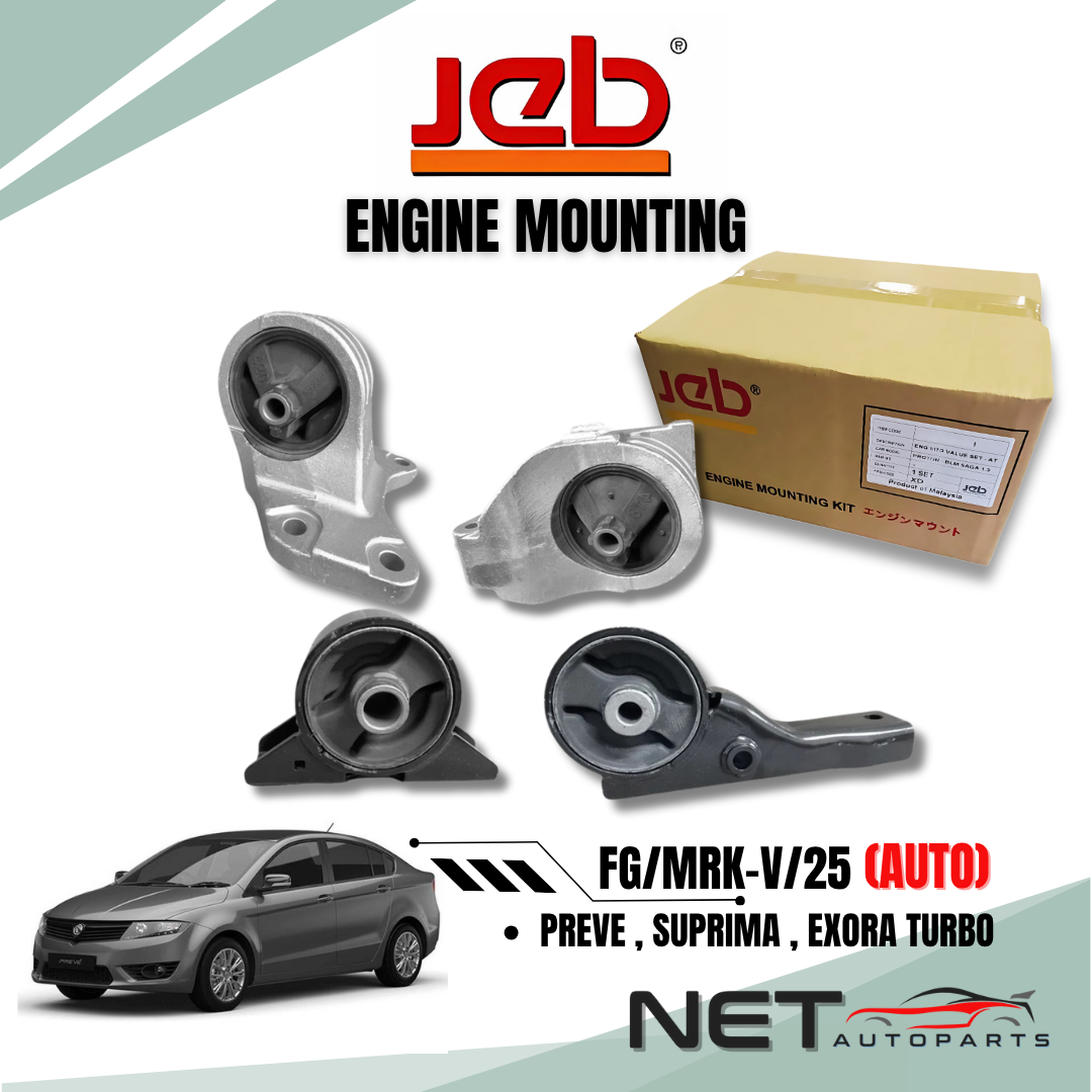 JEB ENGINE MOUNTING SET (4IN1) PROTON PREVE,SUPRIMA,EXORA TURBO (AUTO ...