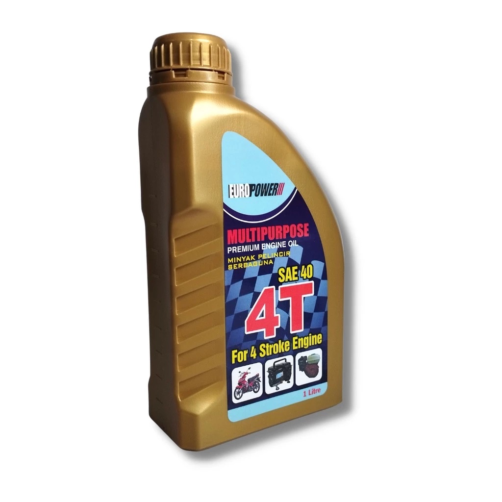 EuroPower 1-Litre 4T Multi-Purpose Premium Engine Oil SAE 40 | Shopee ...