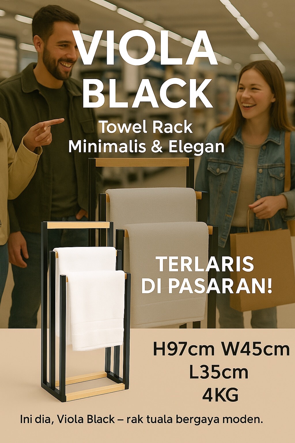( 💥💥💥Ready stock💥💥💥) rak sejadah / Penyidai tuala gabungan besi dan ...