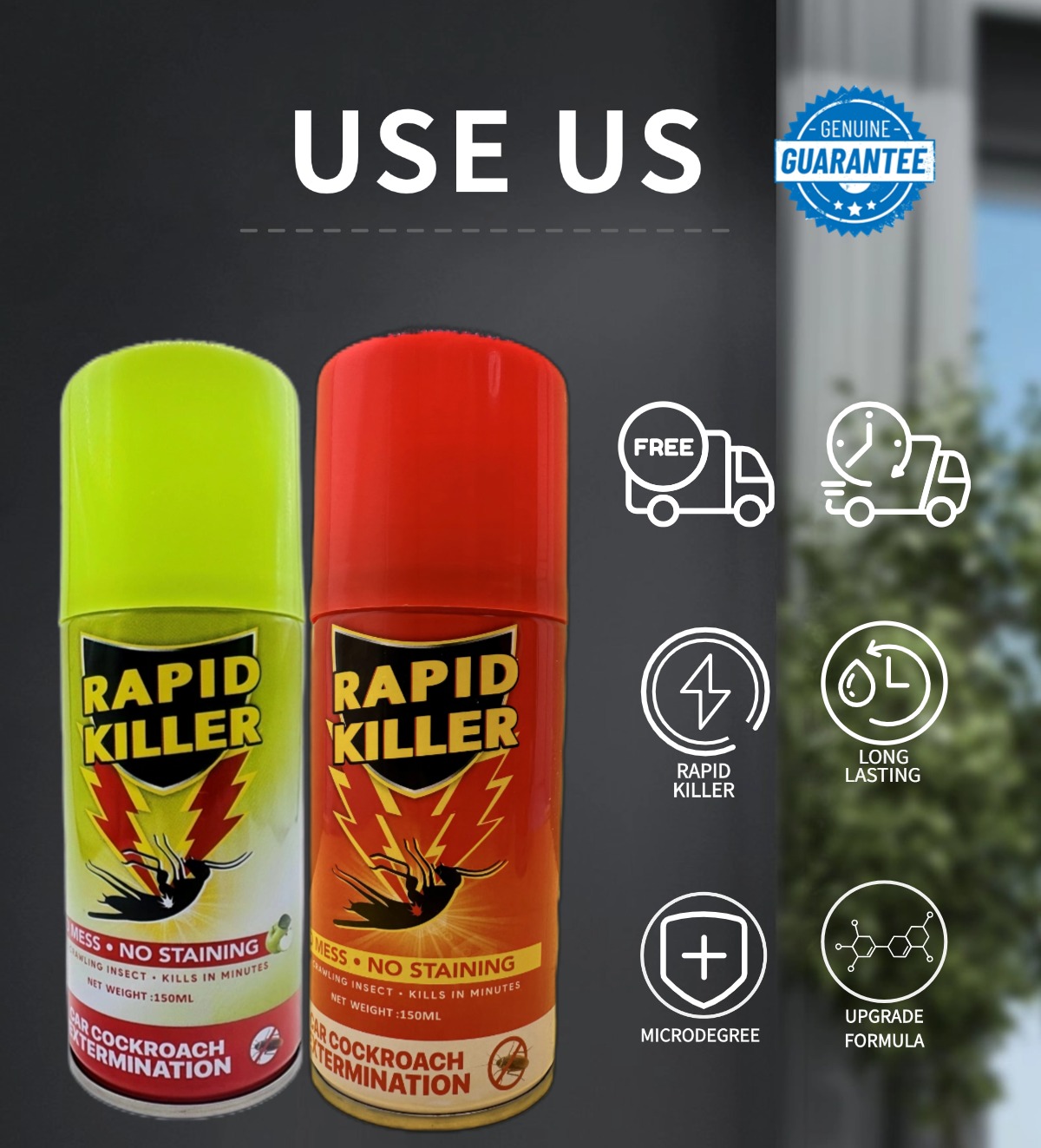 RAPID KILLER Lipas Killer Ubat Lipas Rumah Racun Lipas Dalam Kereta ...