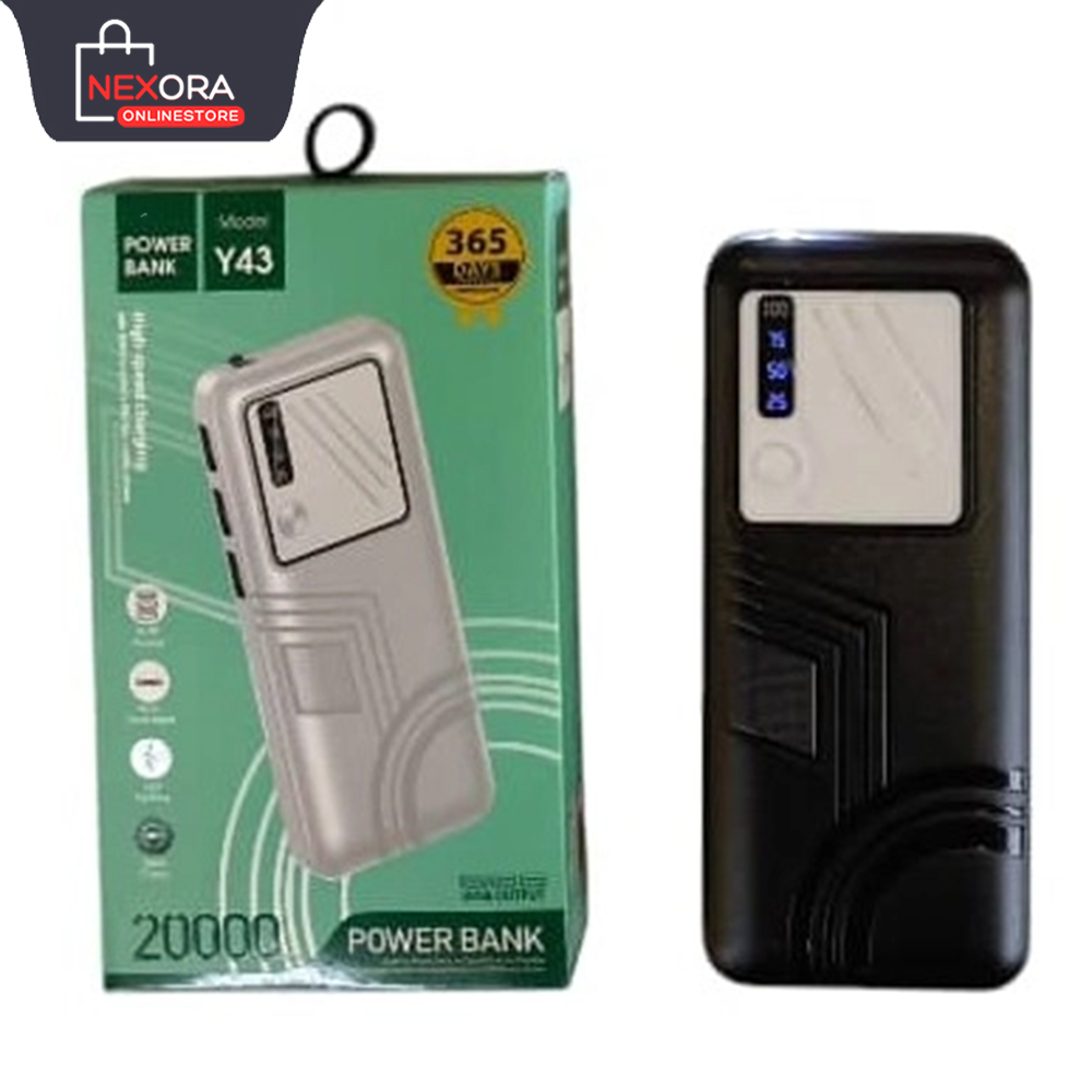 Power Bank Y41/Y42/Y43 20,000 mAh | High-Speed USB-C PD Fast Charging ...