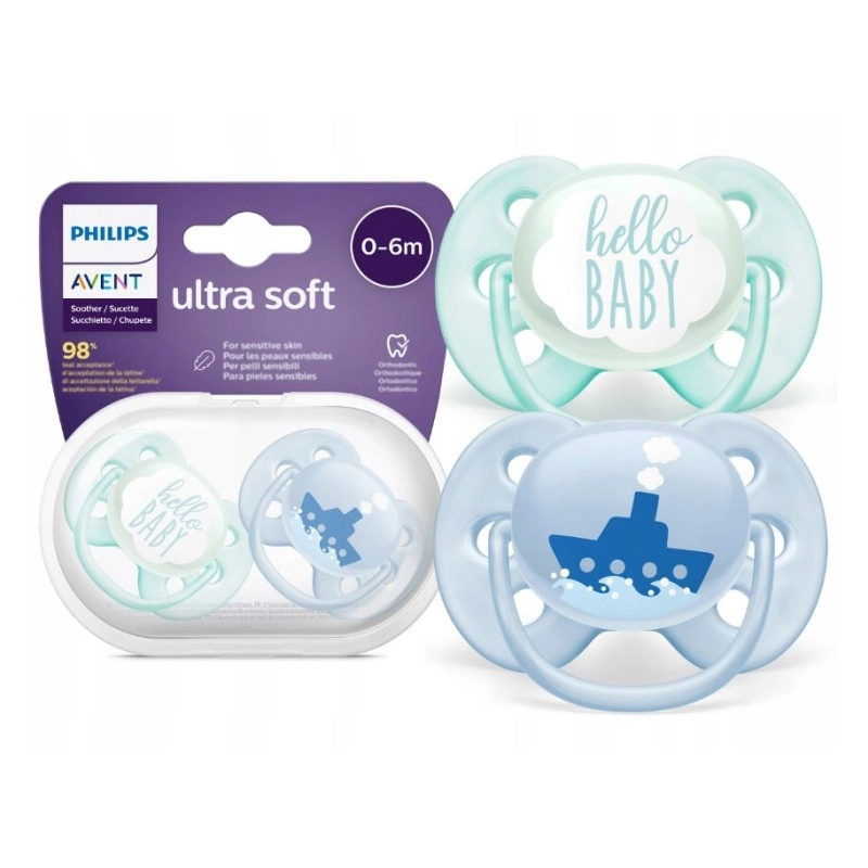 Philips Avent Ultra Soft / Ultra Air /Soother Pacifier 0-6M Glow in the ...