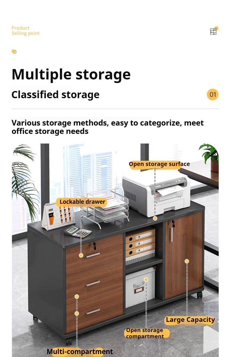 💖Almari Fail Kabinet Loker Office File Cabinet With Lock Wooden Filing ...