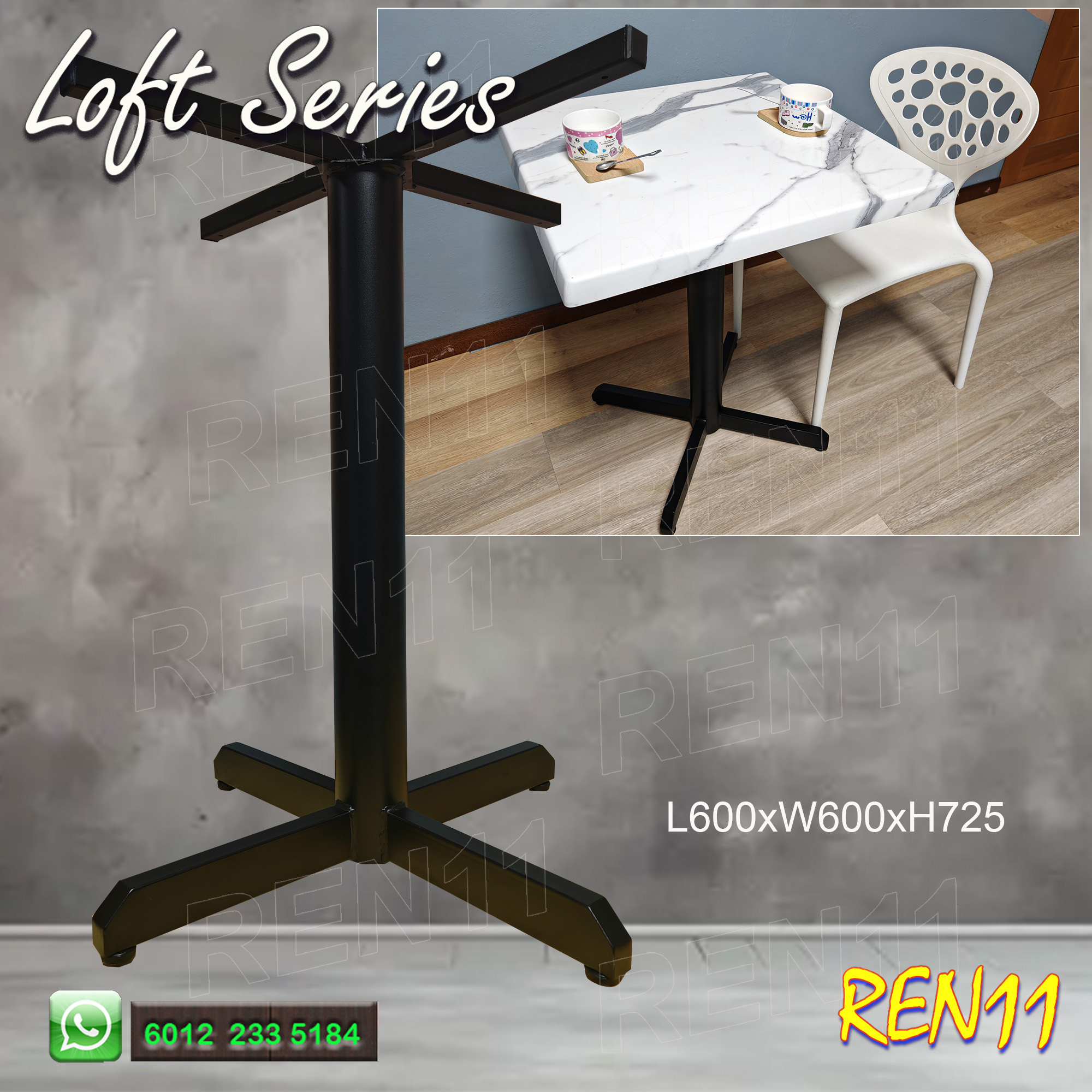 Cafe,Dining Table Leg, Metal Leg, Kaki besi, Kaki meja , Table Base ...