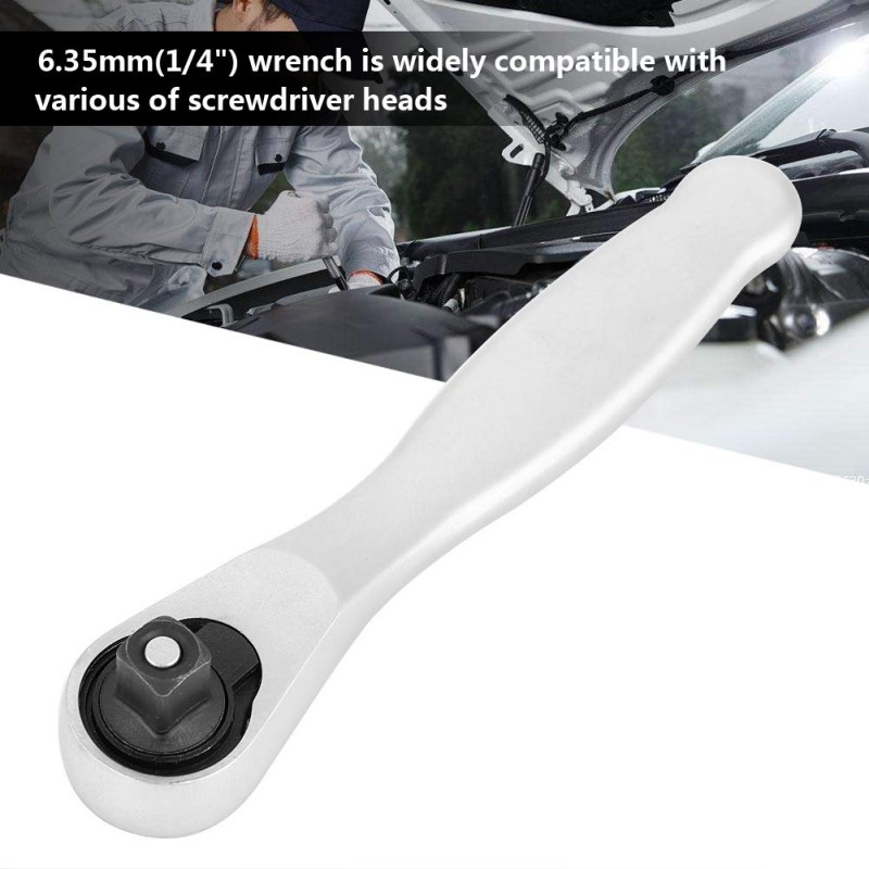 72 Tooth Mini Ratchet Small Flying Wrench 1/4 Ratchet Socket Wrench ...
