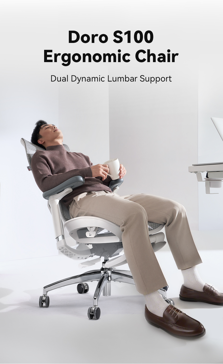 SIHOO Doro S100 Ergonomic Office Chair with Footrest Study Chair ...