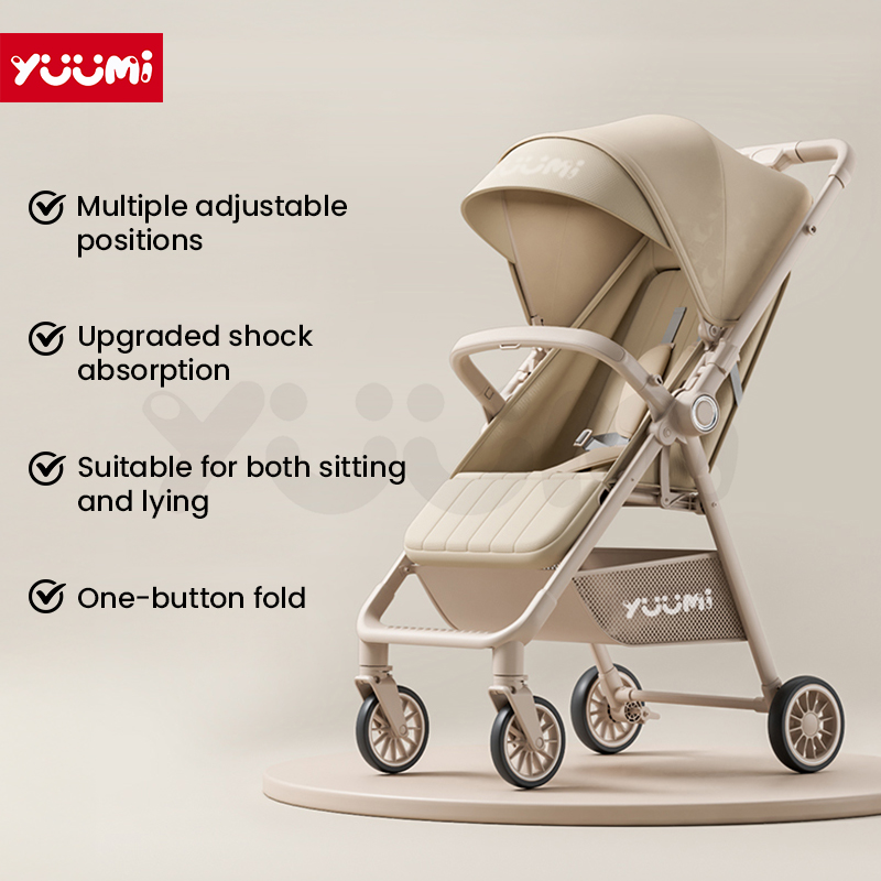 Yuumi Foldable Compact Baby Stroller Cabin Size Lightweight Adjustable ...
