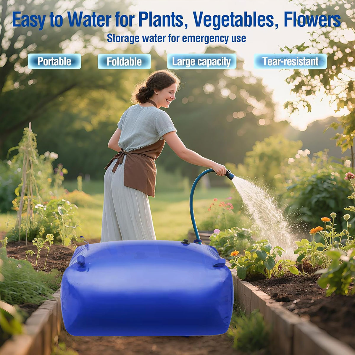 🇲🇾24H💯 Large Capacity Water Storage Bag Foldable Water Bag Water Tank ...
