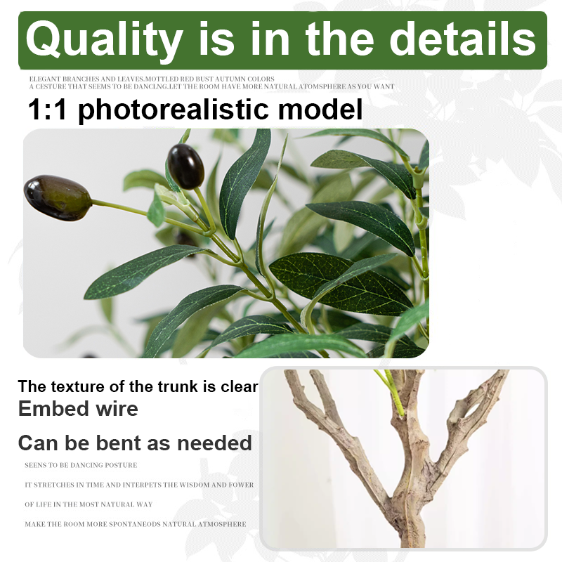 Pokok zaitun/Artificial Plant/Artificial Olive Trees Indoor Fake Potted ...