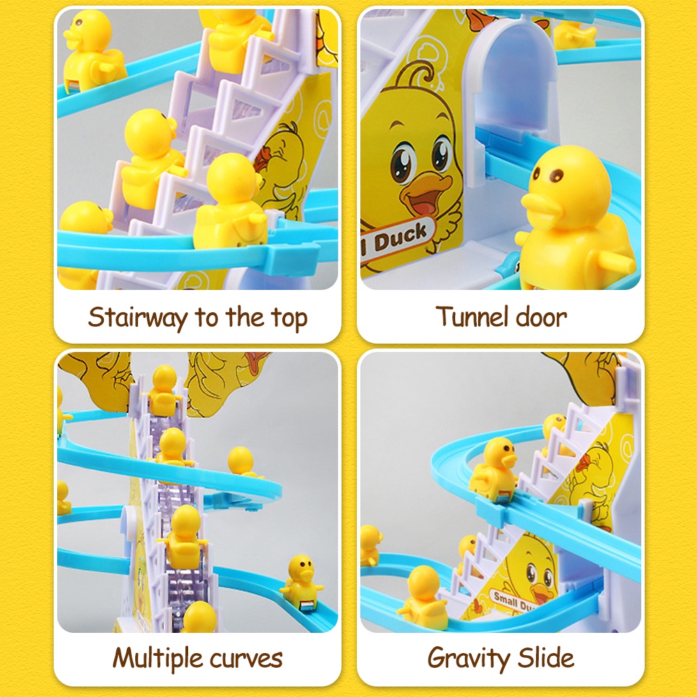 Bella Duck Track Toy – Child-Safe Build Stair Climbing Educational Toy ...