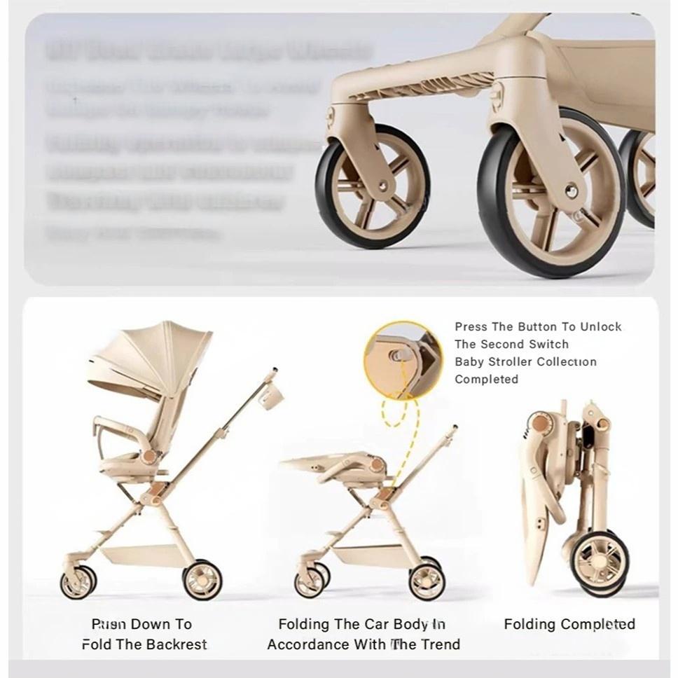 Stroller Bayi Boleh Lipat Duduk Dan Baring Dua Hala Stroller Kanak ...
