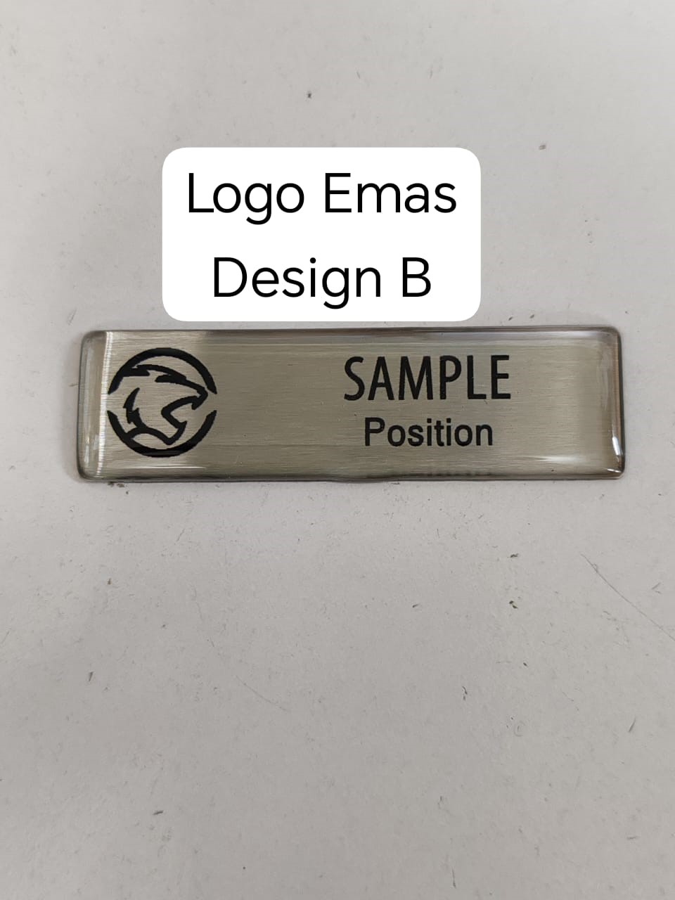 Proton Name tag 7 cm X 2 cm stainless steel Proton Name tag Proton E ...