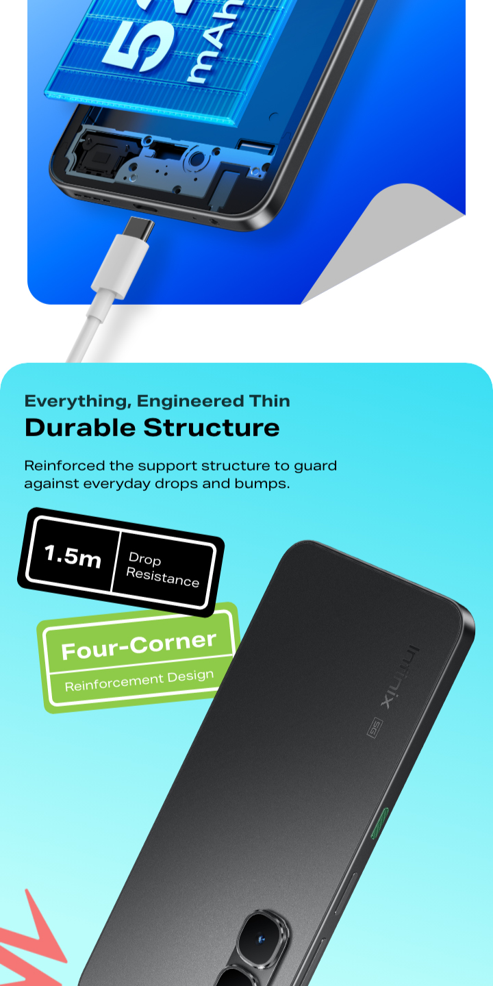 【New】Infinix Hot60 5G Smartphone 8GB + 256GB AI Dimensity 5200mAh X Max ...