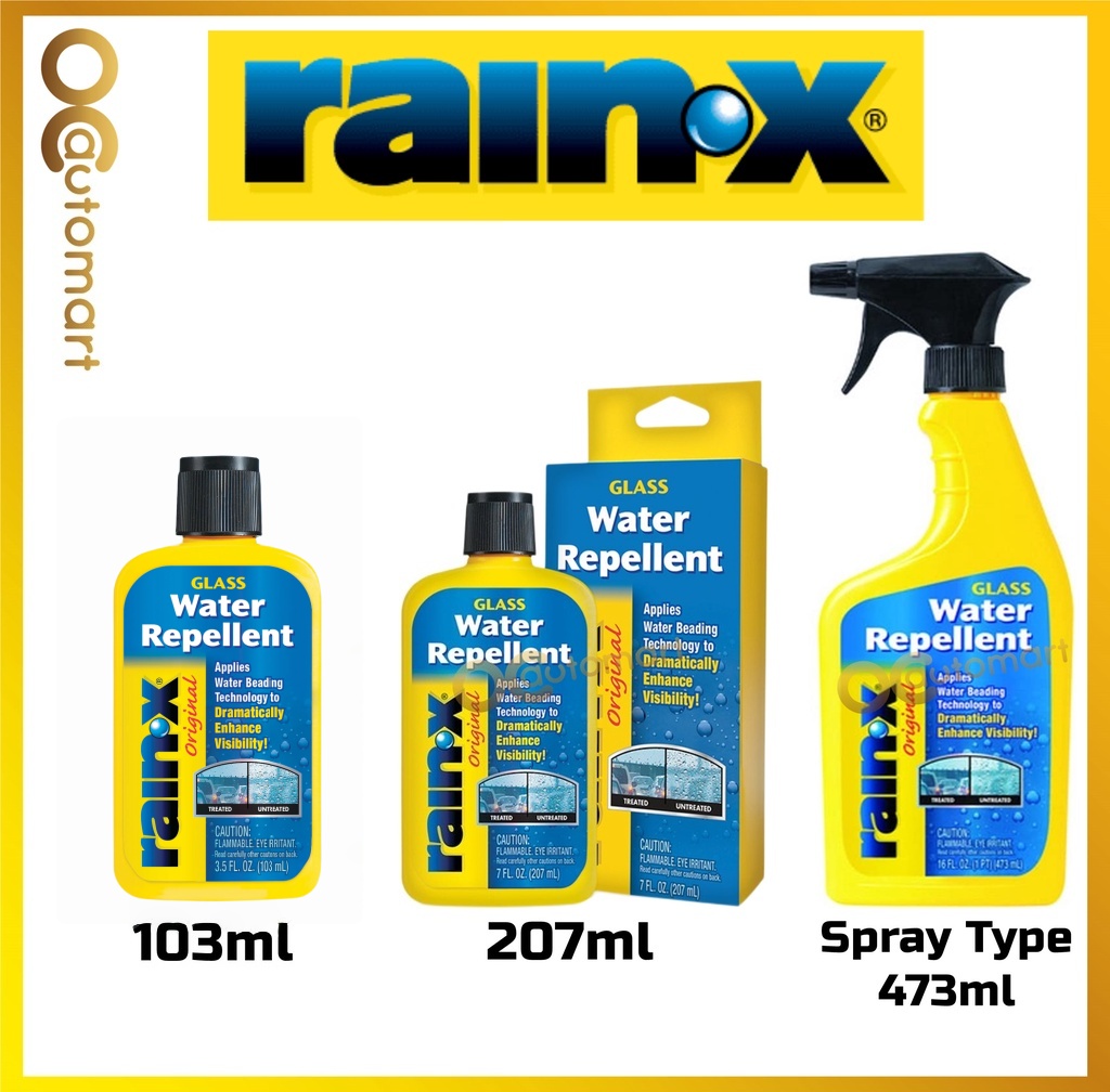 Rain-X Water Repellent Rain X Rainx Window Glass Repellent Original ...