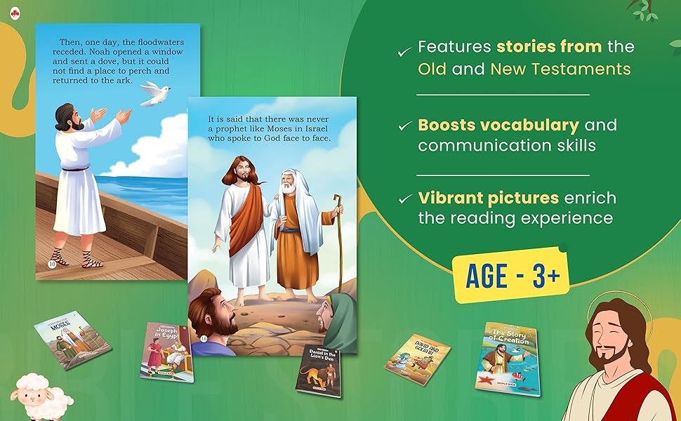 (Set of 10 Books) My First Bible Stories for Kids - 108 Bible Stories ...