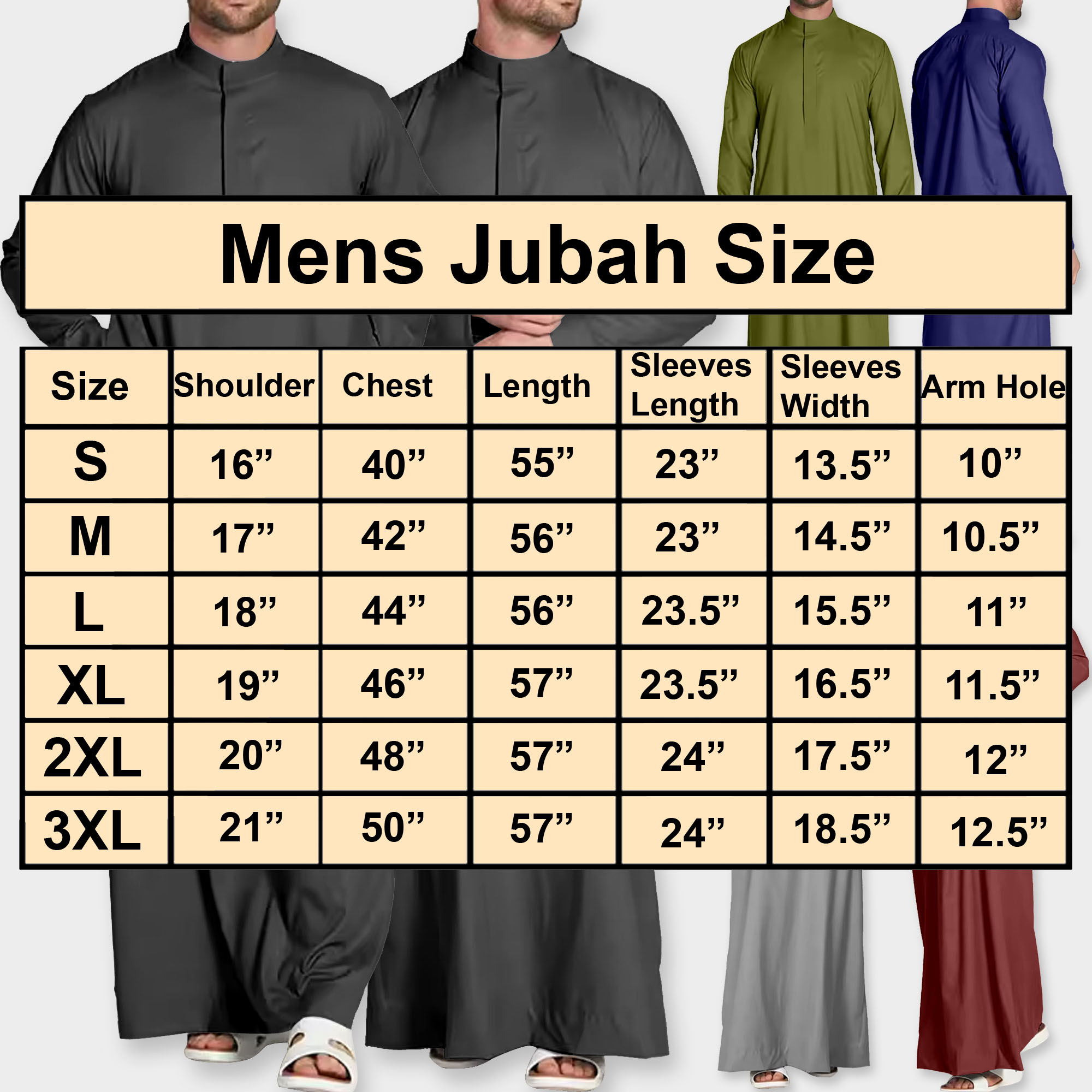 Exclusive Elegant Long Jubah Dress for Men’s / Jubah Lelaki Dewasa ...