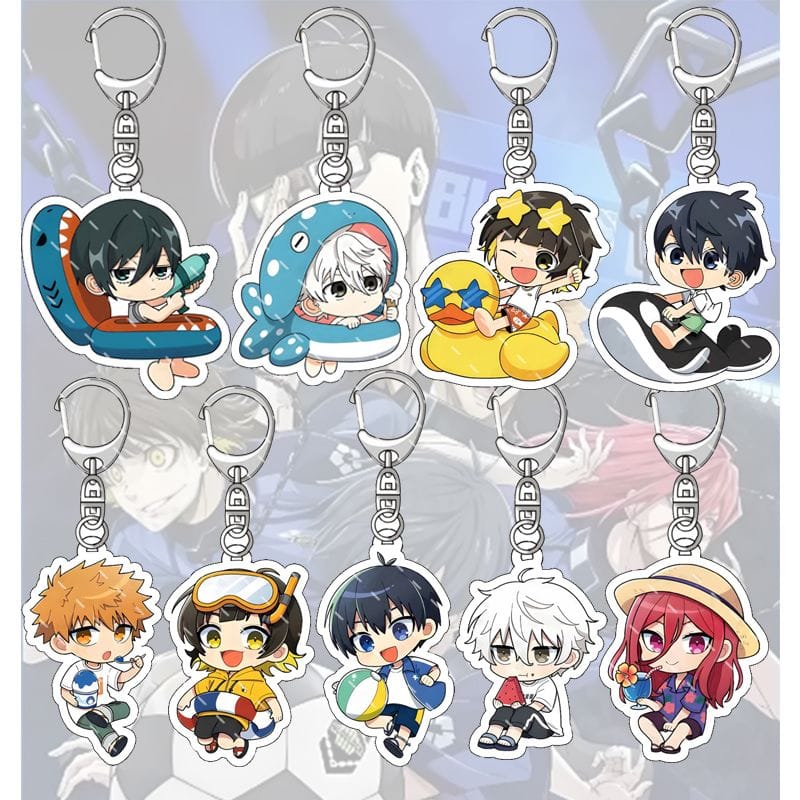 Blue Lock Anime Lifebuoy Version Gantungan Kunci Akrilik Anime Comel ...