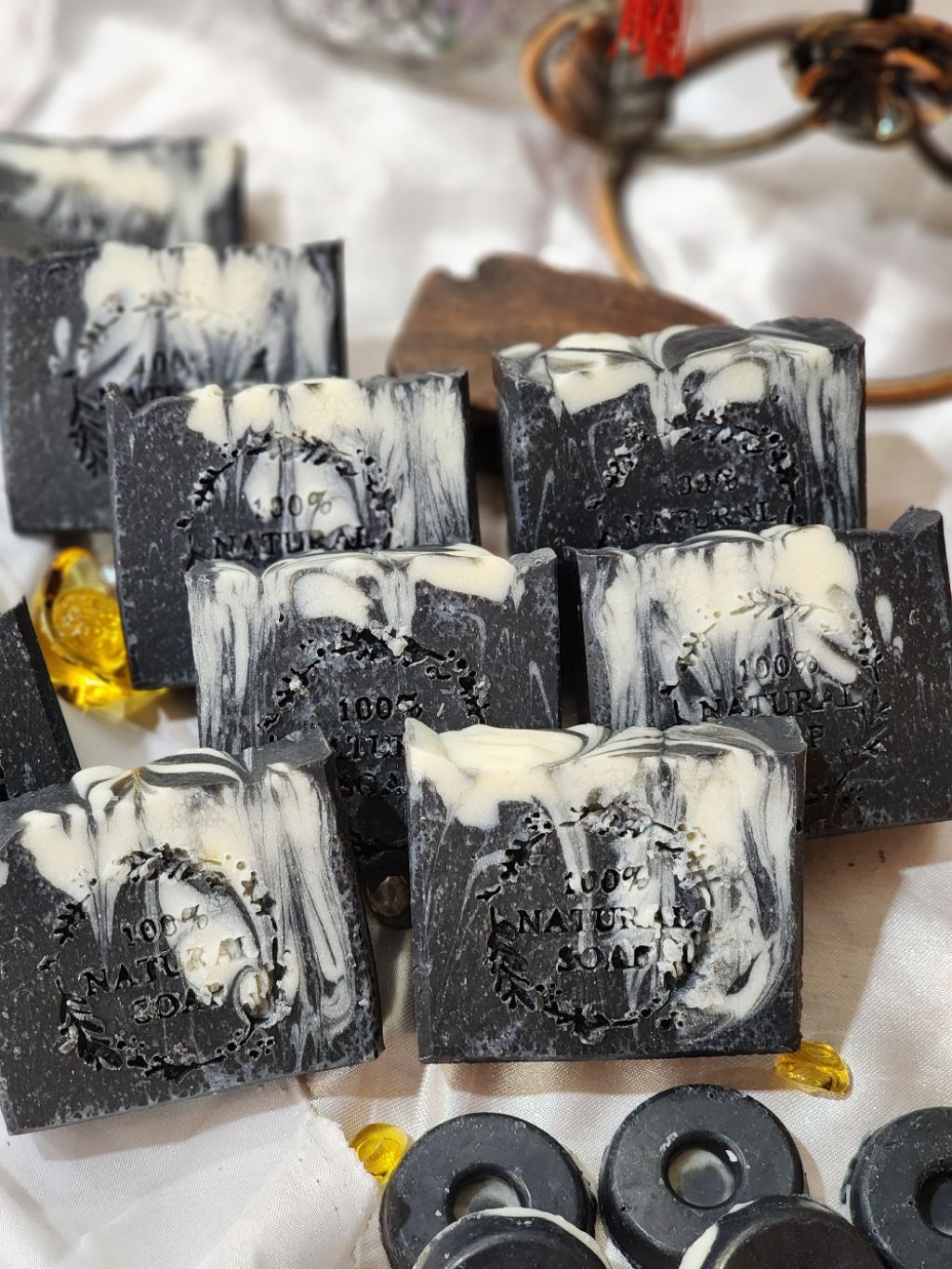Natural Handmade Charcoal Tea Tree soap 120gm | Shopee Malaysia