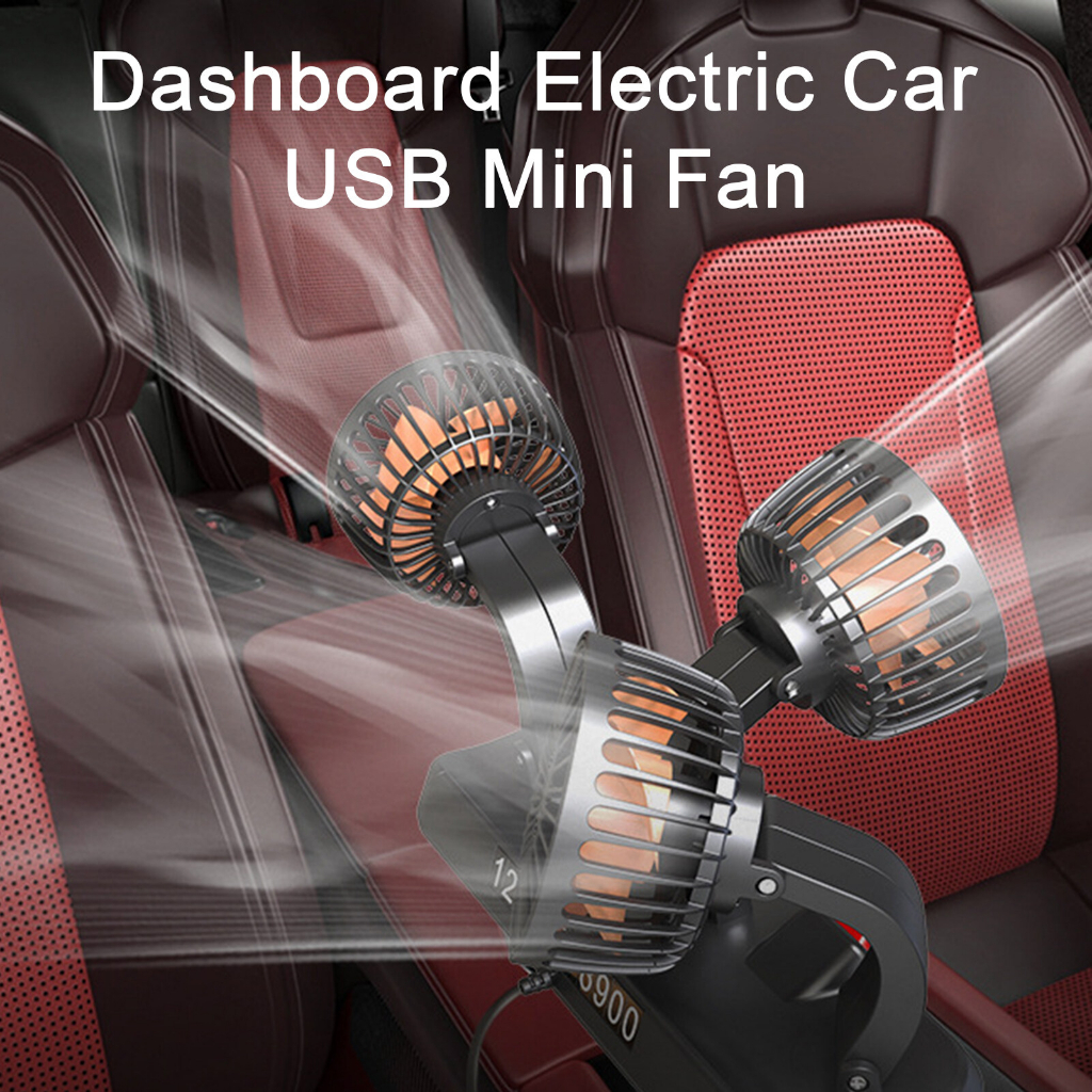 360° USB Mini Fan - Dual Fan Air Conditioner, Double Booster Cooler for ...
