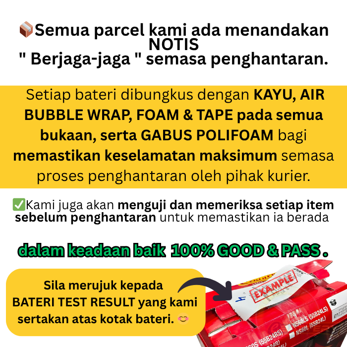 NS40ZL NS40 OSIMA Battery Bateri Kereta Car Battery | Perodua Myvi ...