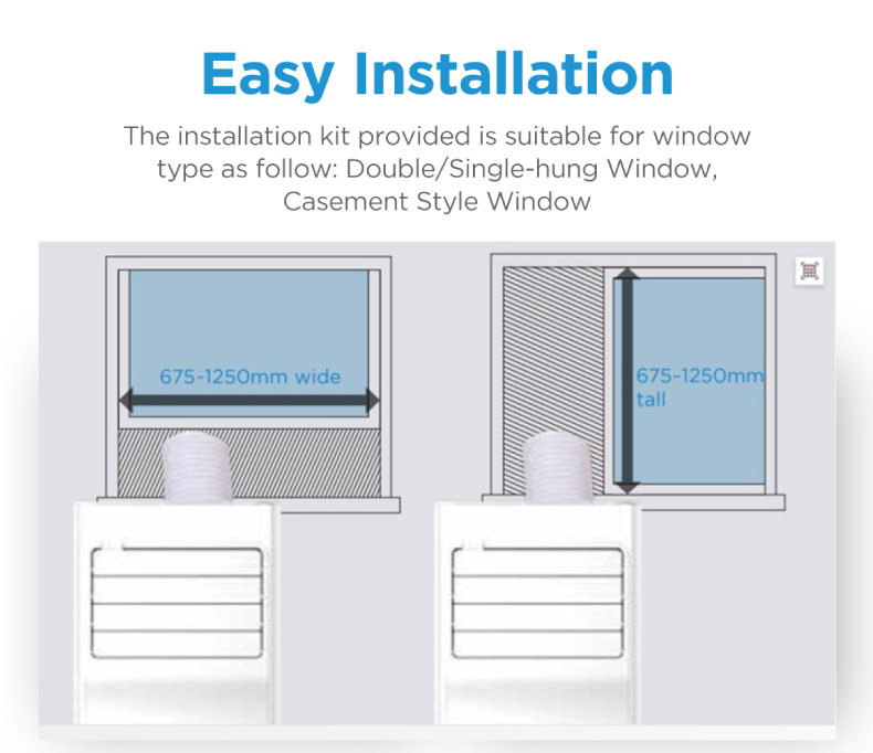 Midea ( MPPA-08CRN7 / MPPA-10CRN7 ) Portable Air Conditioner / Aircond ...