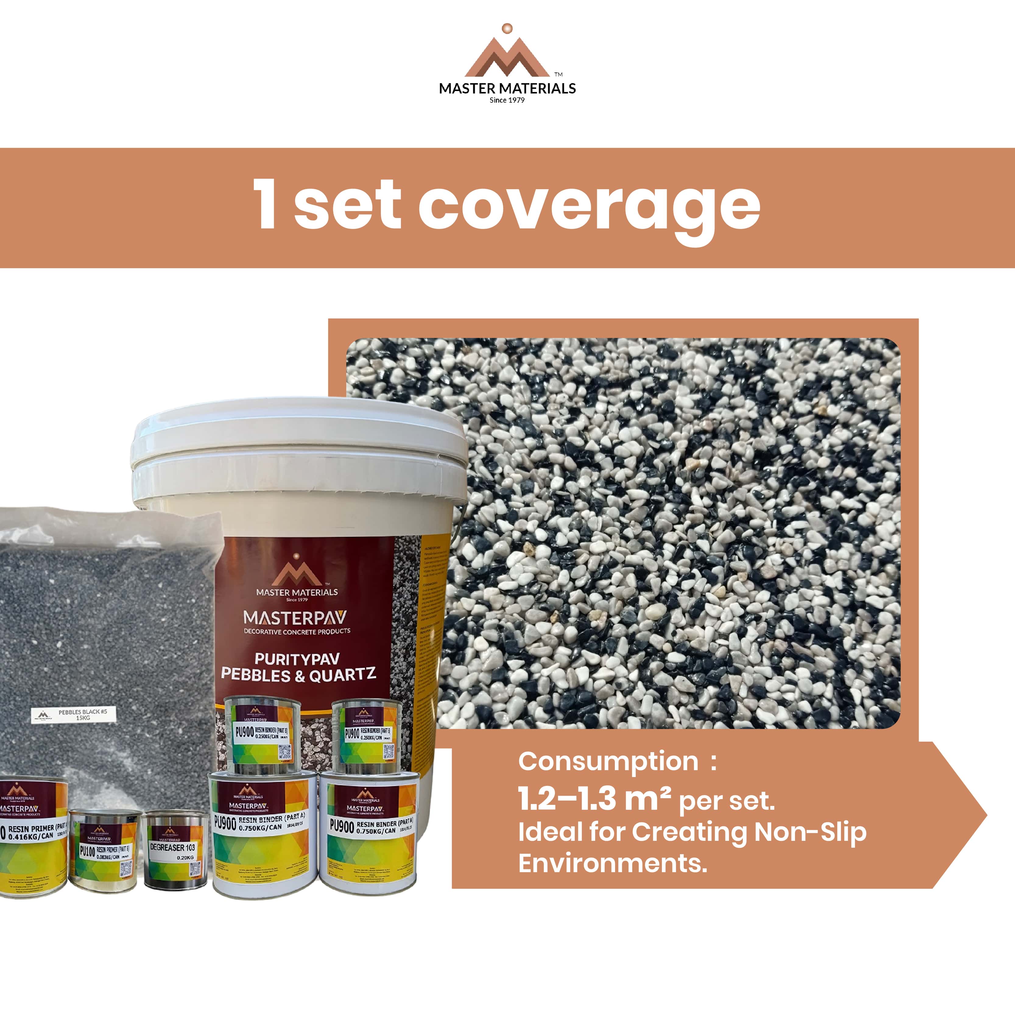 MASTERPAV PURITYPAV Pebbles For Outdoor / Impermeable System | Shopee ...